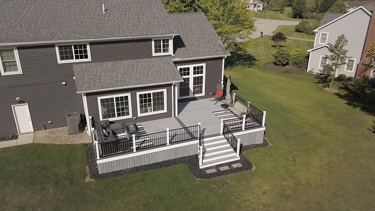 Waterfall Stairs Deck - Project Portfolio | Woodland Deck Company